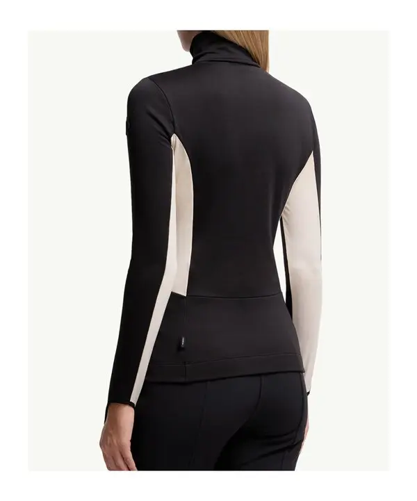Moncler Polartec Half-zip Turtleneck Sweatshirt - Black