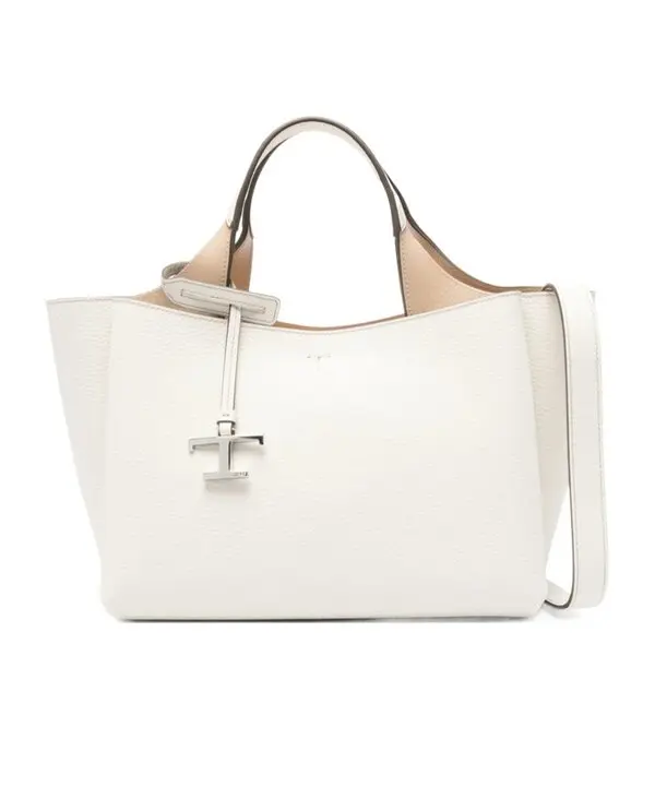 TOD'S Mini T Timeless Tote Bag - White