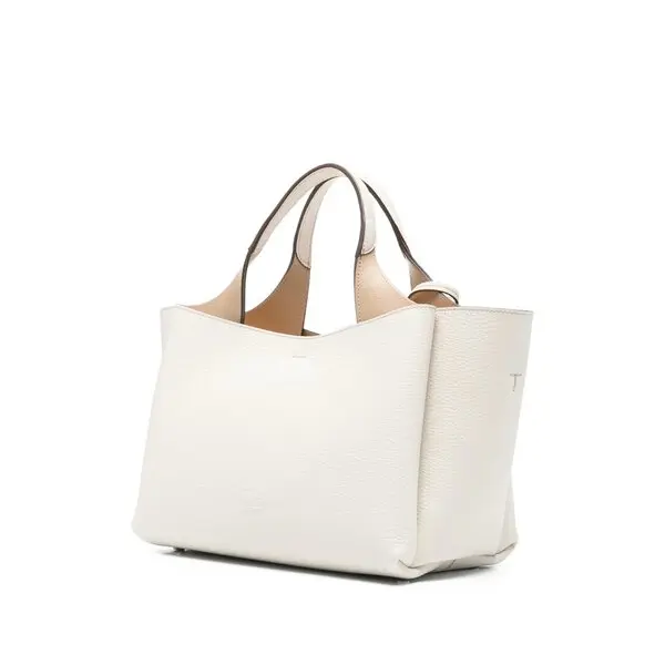 TOD'S Mini T Timeless Tote Bag - White