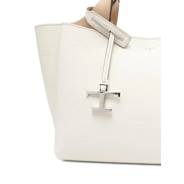 TOD'S Mini T Timeless Tote Bag - White
