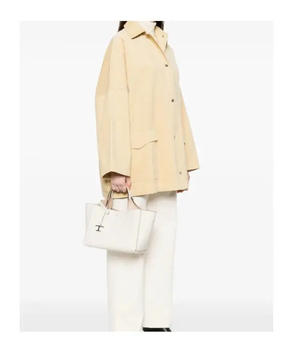 TOD'S Mini T Timeless Tote Bag - White