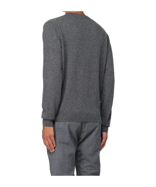 DRUMOHR Ribbed Crew Neck Knitwear - Grigio