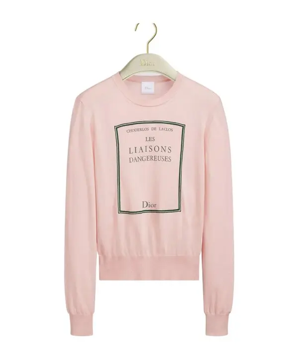 Dior Book Cover Sweater - Pink