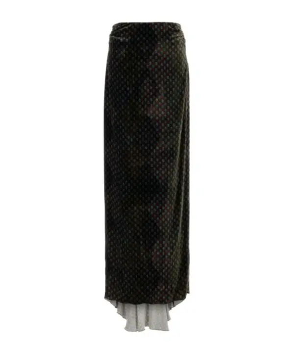 Dries Van Noten Asymmetrical Hem Skirt - Black