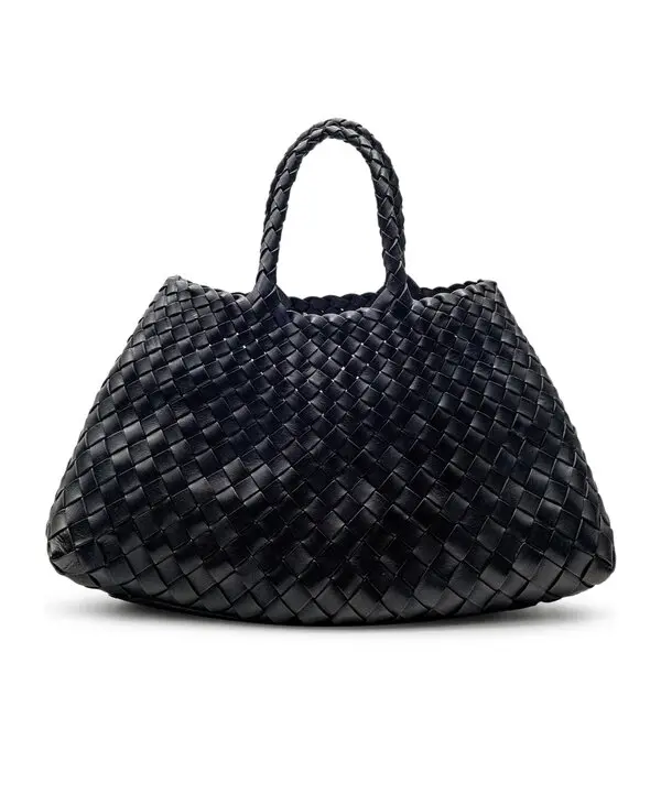 Dragon Diffusion Santa Croce Small Woven Handbag - Black