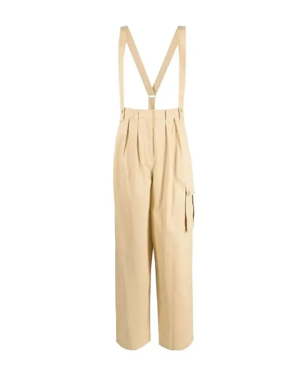 Kenzo Strap Overalls And Casual Pants - Nude
