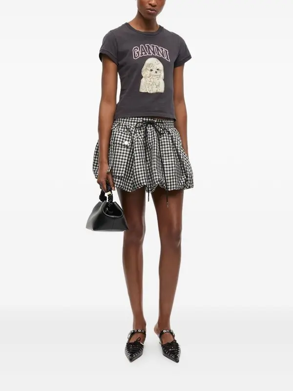 GANNI Poodle Graphic T-shirt - Black