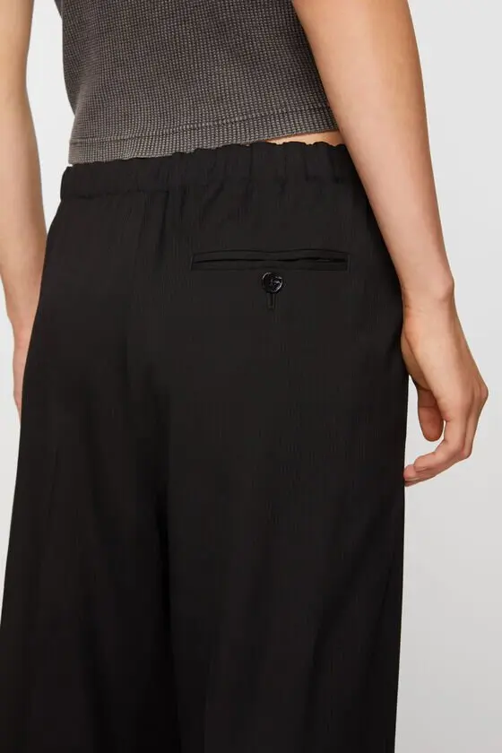 Acne Studios Mid-waist Wide Leg Tailored Trousers