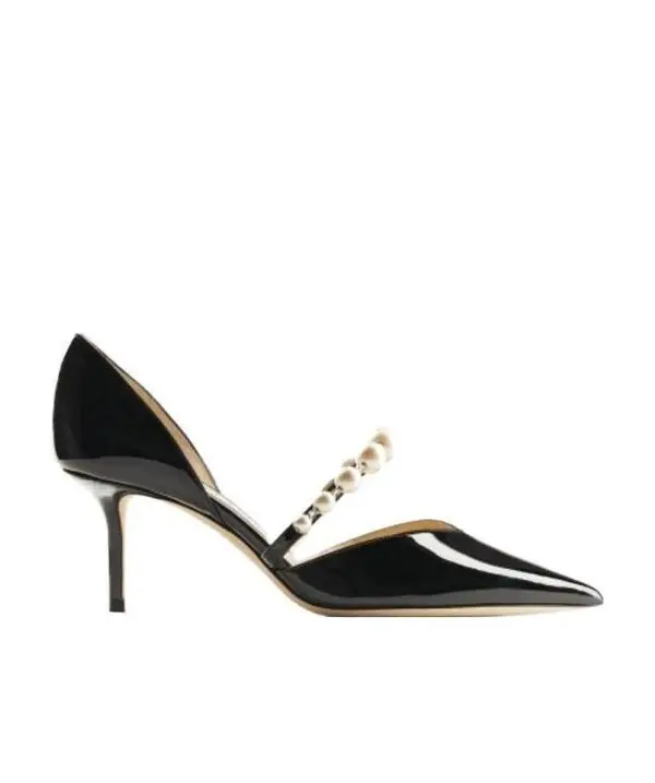 JIMMY CHOO Aurelie 65 Embellished Pumps - Black