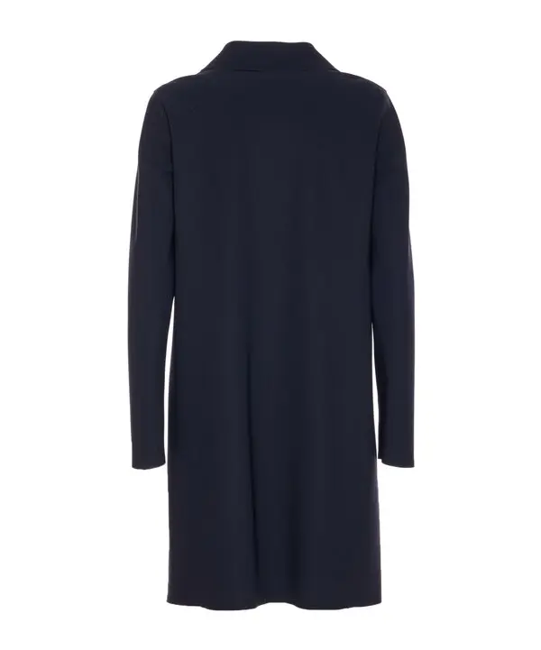 Herno Single-breasted Long-sleeved Coat - Black