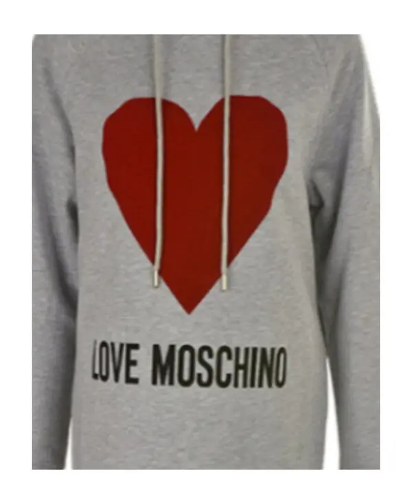 Moschino Printed Heart Hoodie Dress