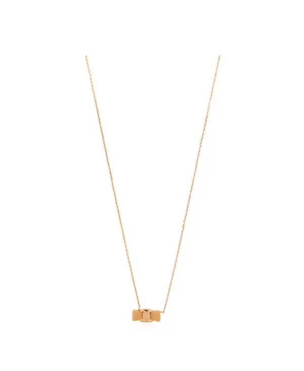 FERRAGAMO Vara Bow Pendant Necklace - Yellow