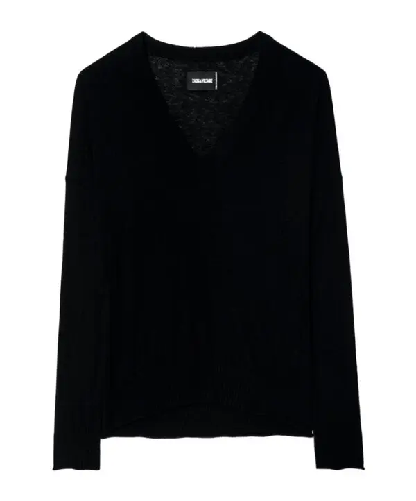 Zadig&Voltaire V-neck Sweater With Iconic Hollowed-out Detail