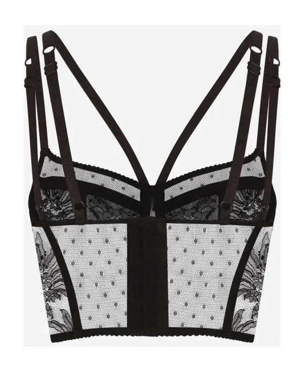 Dolce & Gabbana Dolce Gabbana Tulle Underwire Cup Corset