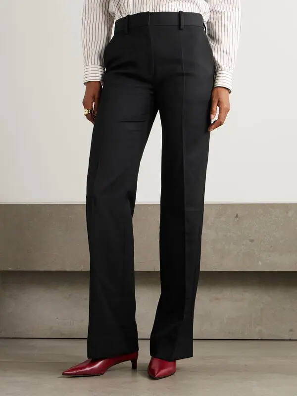 Victoria Beckham High Waist Tailored Trousers - Black