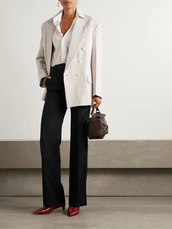 Victoria Beckham High Waist Tailored Trousers - Black
