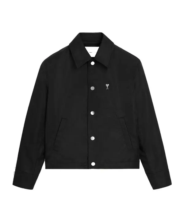 Ami De Coeur Stud Buttoned Jacket - Black