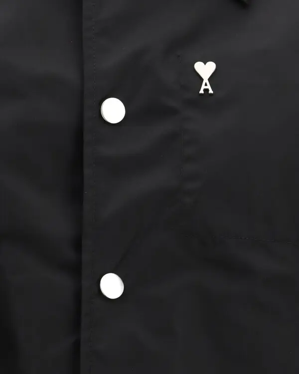 AMI Paris De Coeur Stud Buttoned Jacket - Black