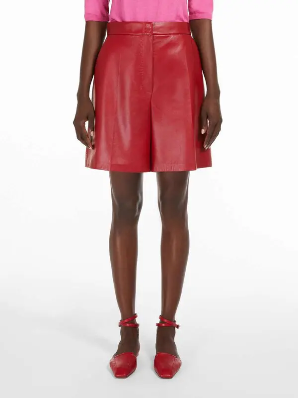 Max Mara High Waist Tailored Shorts With Belted Detail