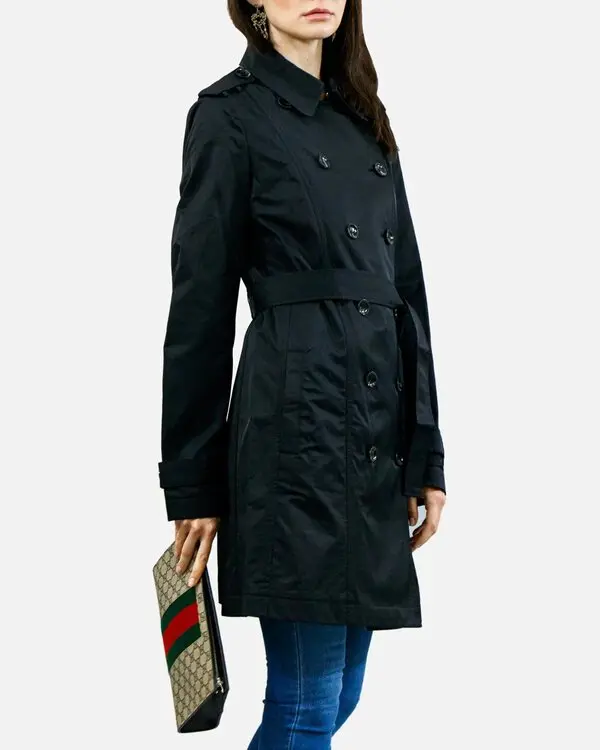 Emporio Armani Double-breasted Mid-length Trench Coat