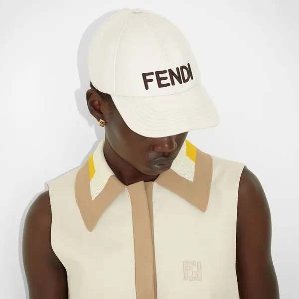 Fendi Baseball Cap With Embroidered Logo