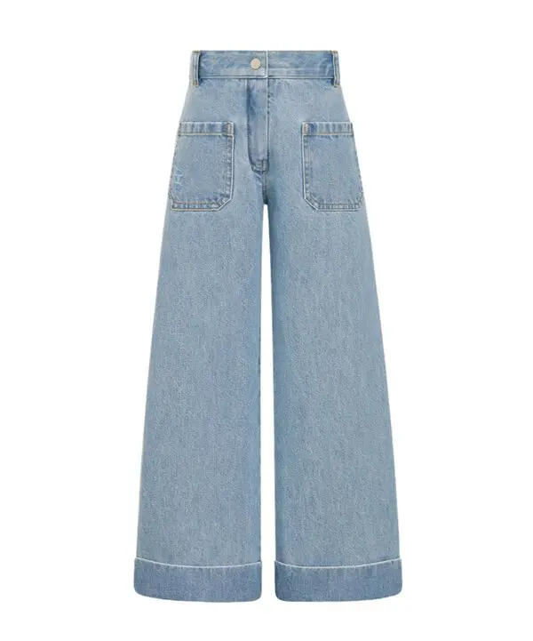 Dior Wide-leg Jeans With Belt Loops