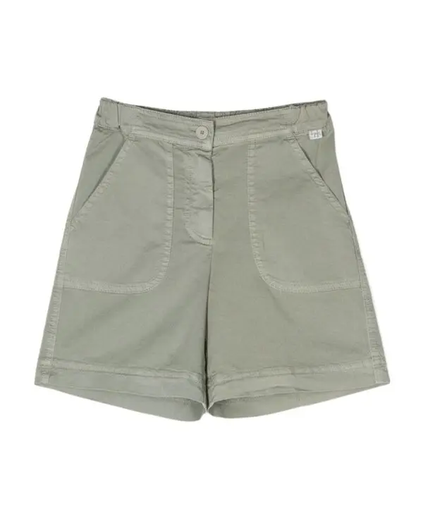 IL GUFO Elasticated Waist Cargo Shorts - Gray