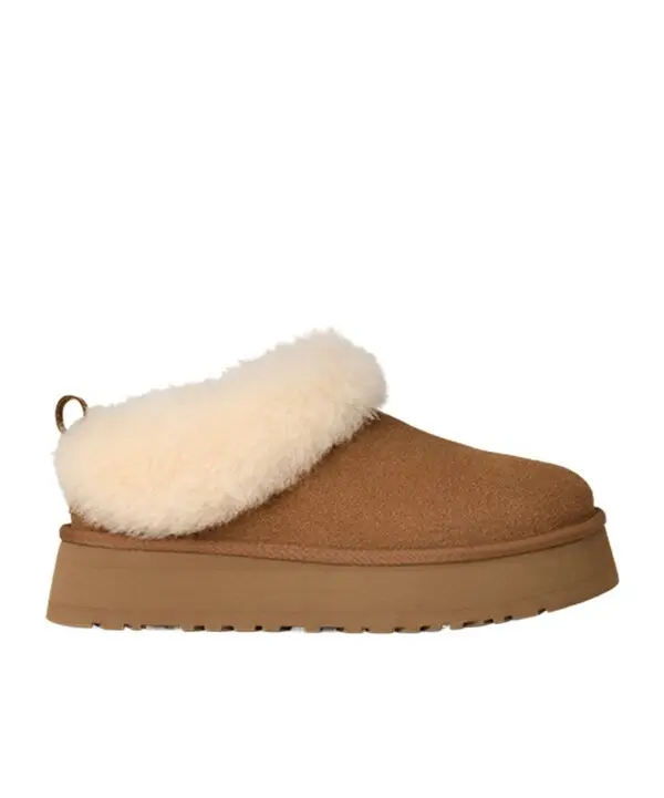 UGG Platform Shearling Slippers - Chestnut