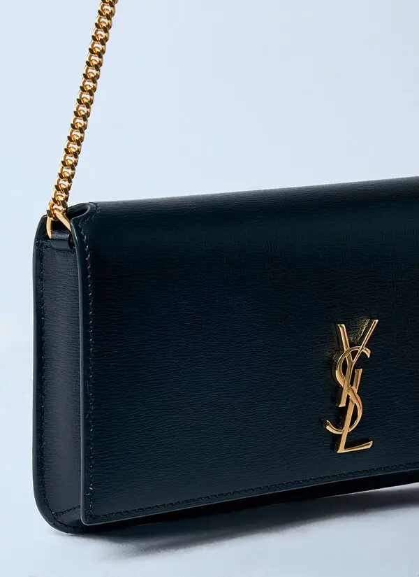 Saint Laurent Cassandre Foldover Top Phone Holder