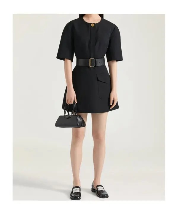Givenchy Flap Pocket Mini Dress