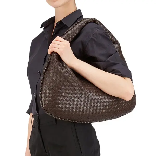 Bottega Veneta Woven Hobo Bag - Brown
