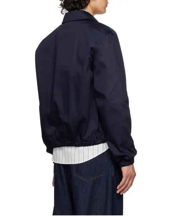Ami De Coeur Zip Up Jacket - Navy Blue