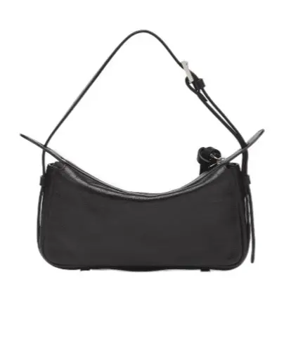 Fendi Ff Embossed Mini Shoulder Bag - Black