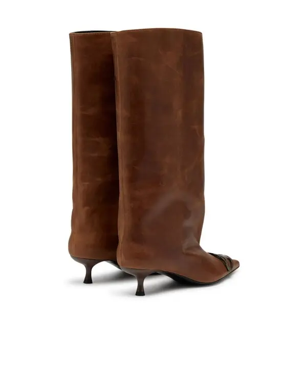 DIESEL® D-venus Pointed Toe Stiletto Heel Boots