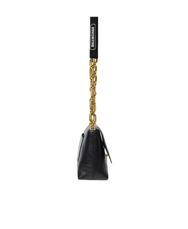 Balenciaga Downtown Shoulder Bag - Black/white
