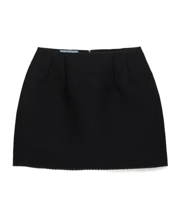 Prada Mini Skirt With Lace Trim