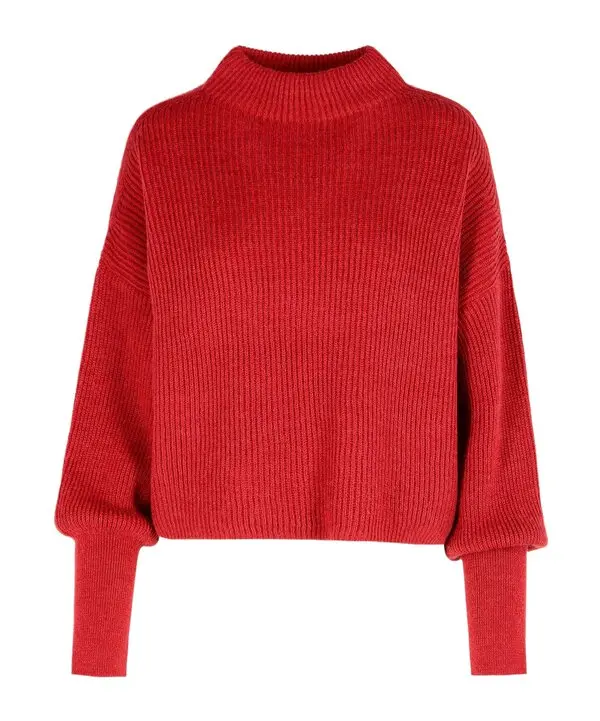 Closed Knitwear Long Sleeve Ribbed Pullover - Red