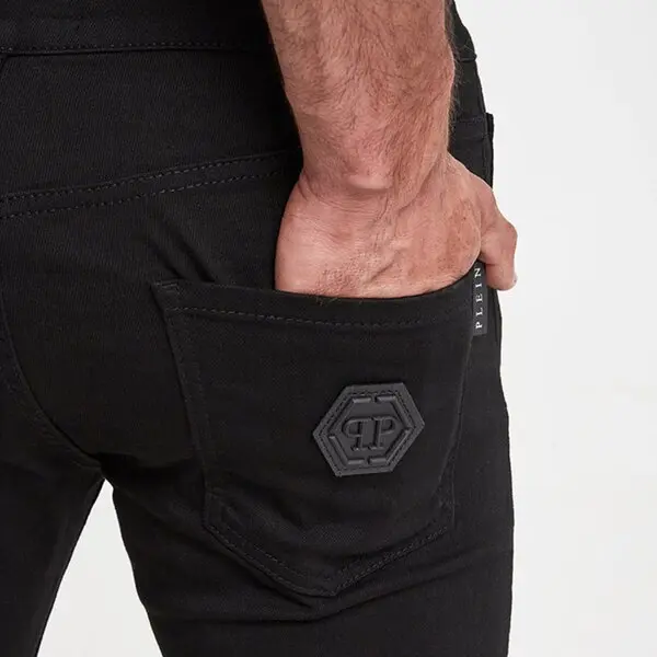 Philipp Plein Logo Detail Jeans