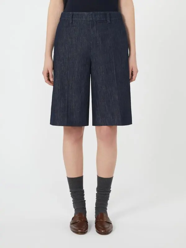 Max Mara High-waist Denim Shorts - Black