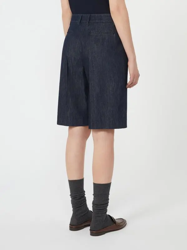 Max Mara High-waist Denim Shorts - Black