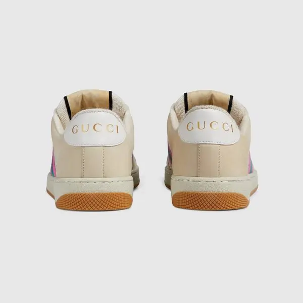 Gucci Web Screener Sneakers - Nude