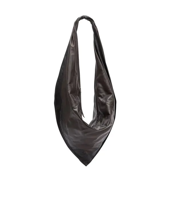 LEMAIRE Leather Twisted Shoulder Bag - Black
