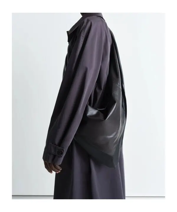 LEMAIRE Leather Twisted Shoulder Bag - Black