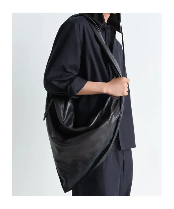 LEMAIRE Leather Twisted Shoulder Bag - Black