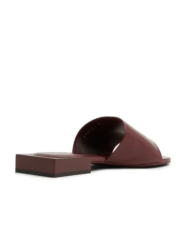 Balenciaga Logo Slides - Red
