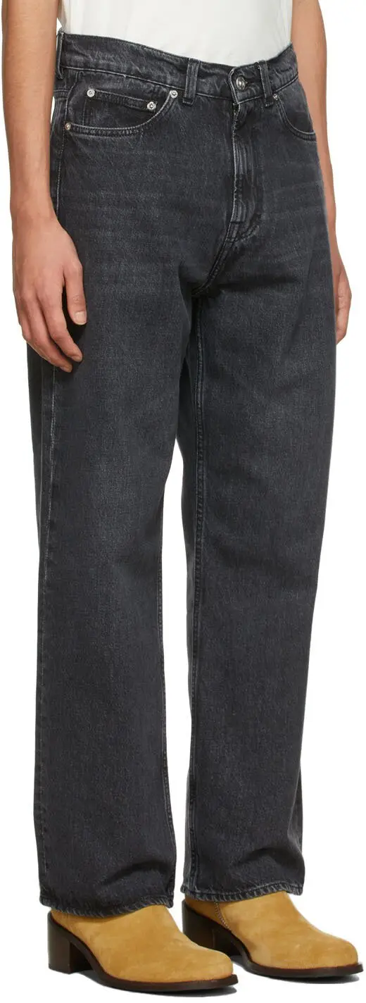 Our Legacy Straight Leg Washed Jeans - Black