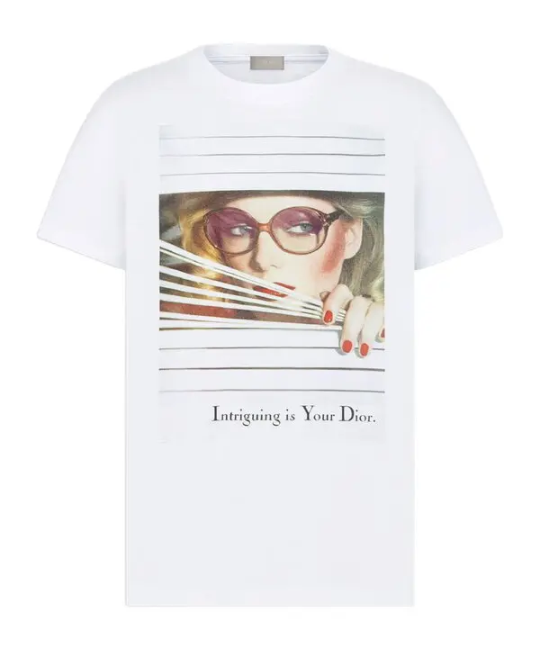 Dior Heritage Printed T-shirt, Regular Fit - White