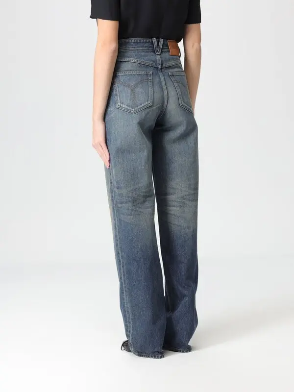 Versace Straight Leg Jeans With Medusa '95 Hardware