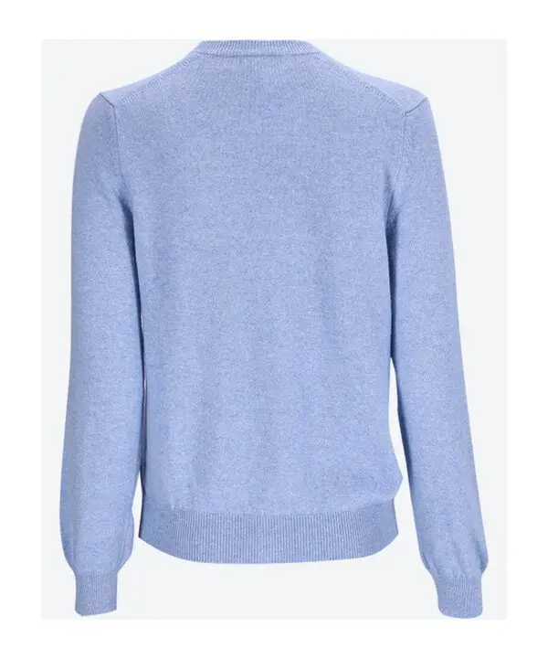 Comme Des Garçons Heart Patch Buttoned Cardigan - Blue