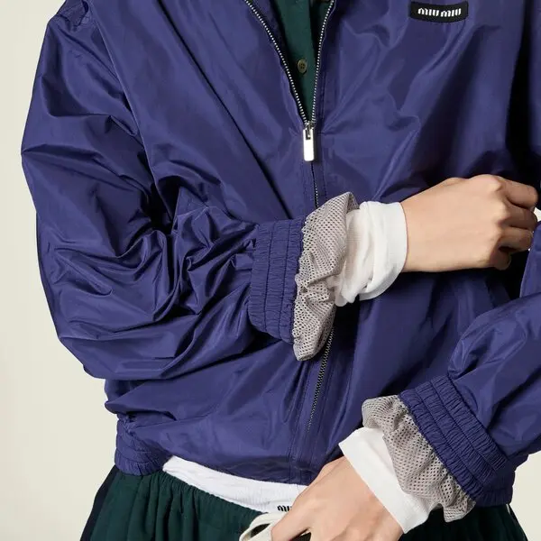 Miu Miu Poplin Blouson Jacket